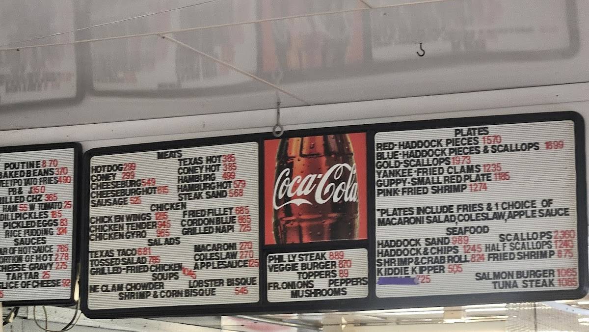 Menu at Rudy's Lakeside Drive-In restaurant, Oswego, 78 Co Rte 89