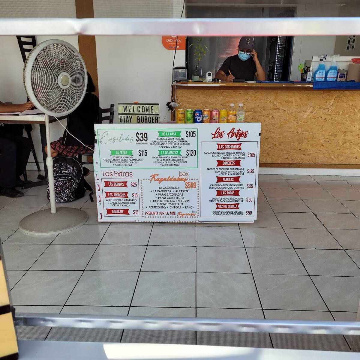 Carta del restaurante Otay Burger, Tijuana, Avenida