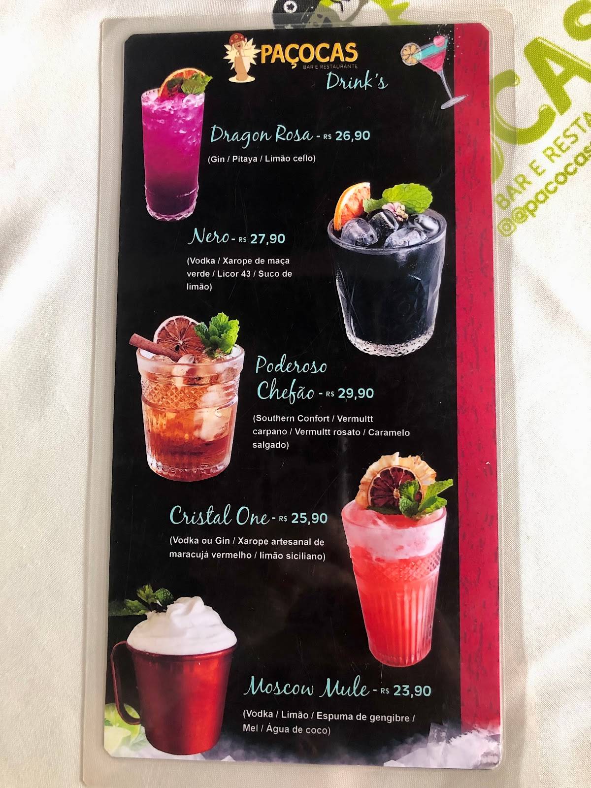 Menu em Paçocas Bar e Restaurante, Goiânia
