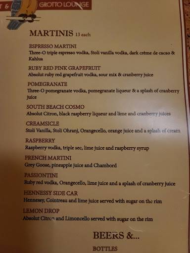 Menu at Papagallos Restaurant, Swanzey