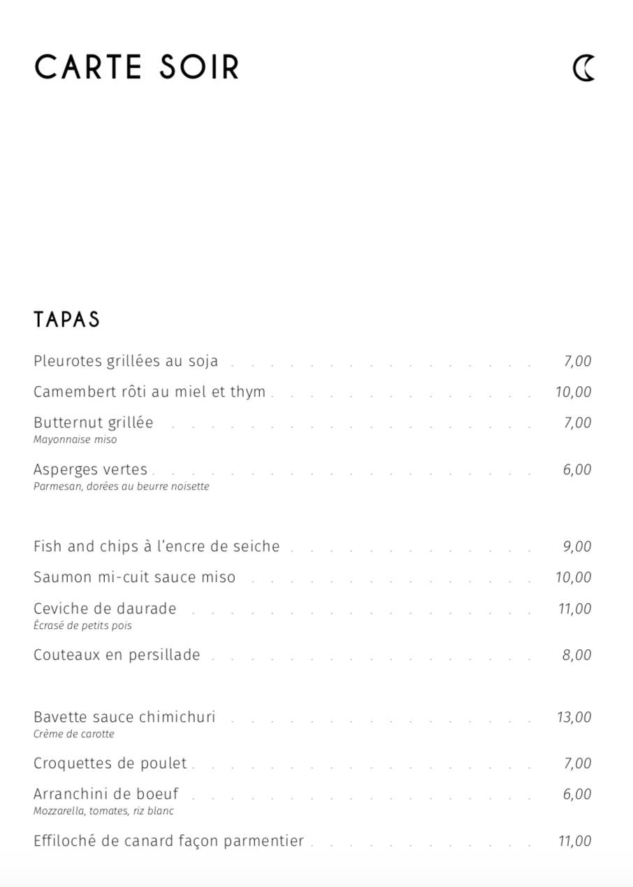 Menu at Chez Joséphine marais restaurant, Paris, 6 Pl. du Marché Sainte ...