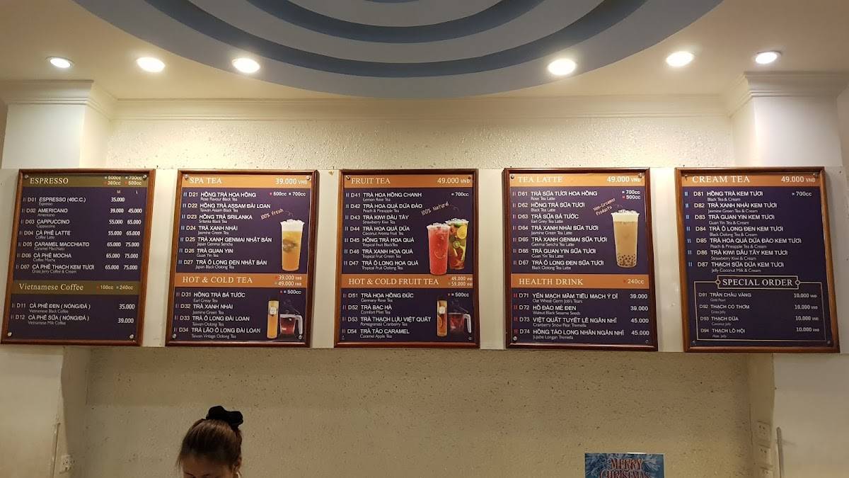 Menu at Paris Gâteaux Bakery Cafe, Hanoi, 62 P. Nguyễn Thị Định