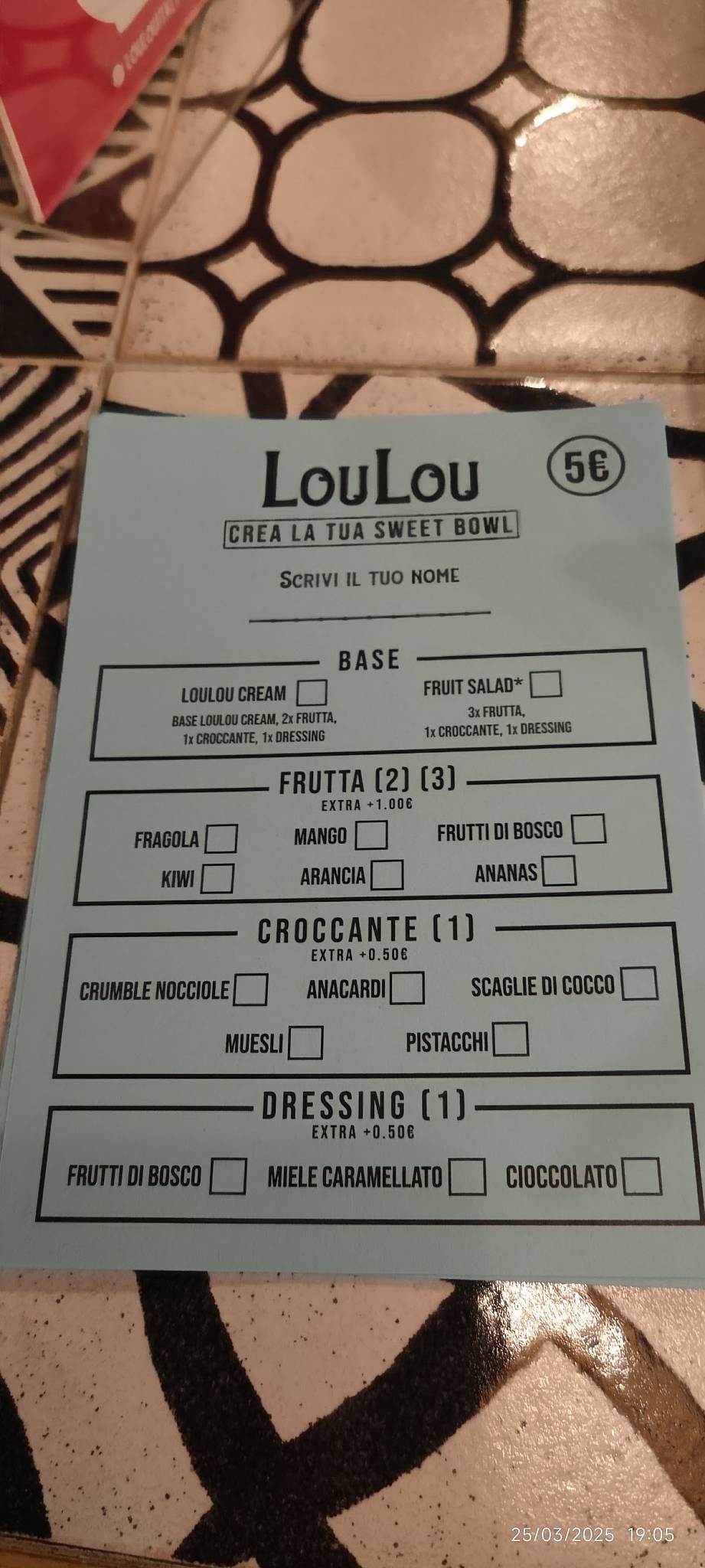 Carta del restaurante Loulou Poke - Parma, Parma