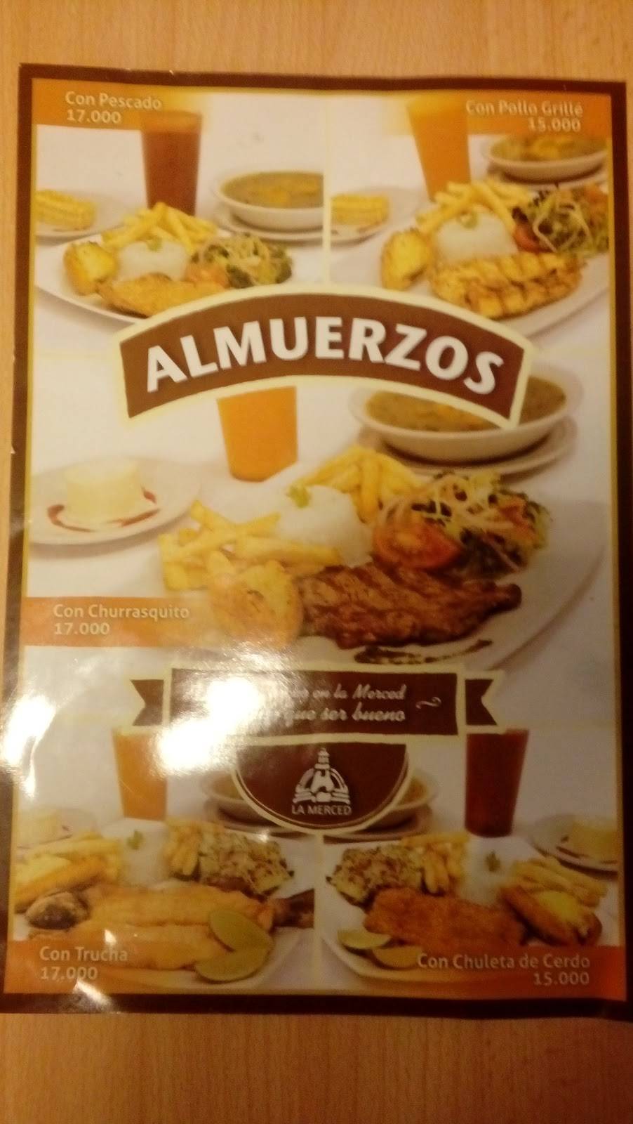 Carta del restaurante La Merced JHON JAIRO DELGADO MARTÍNEZ, Pasto, Cl ...