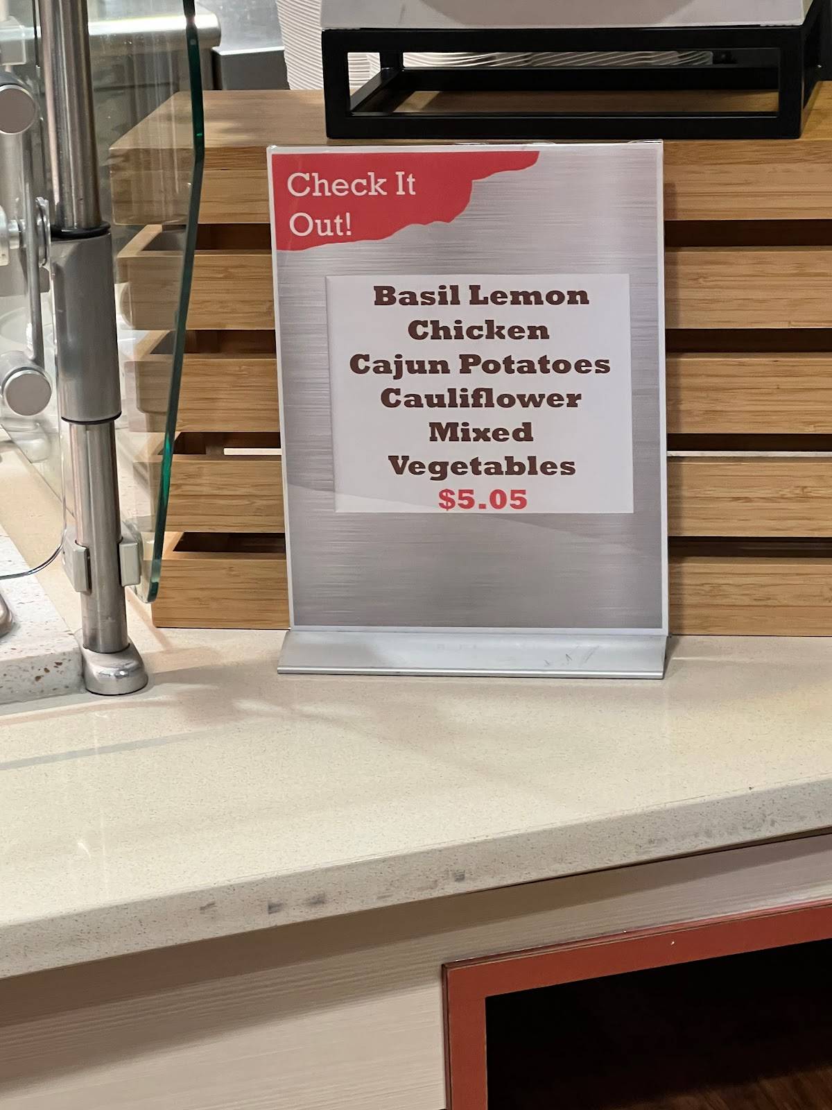 Menu at Patterson Dining Facility (Dover DFAC) restaurant, Dover