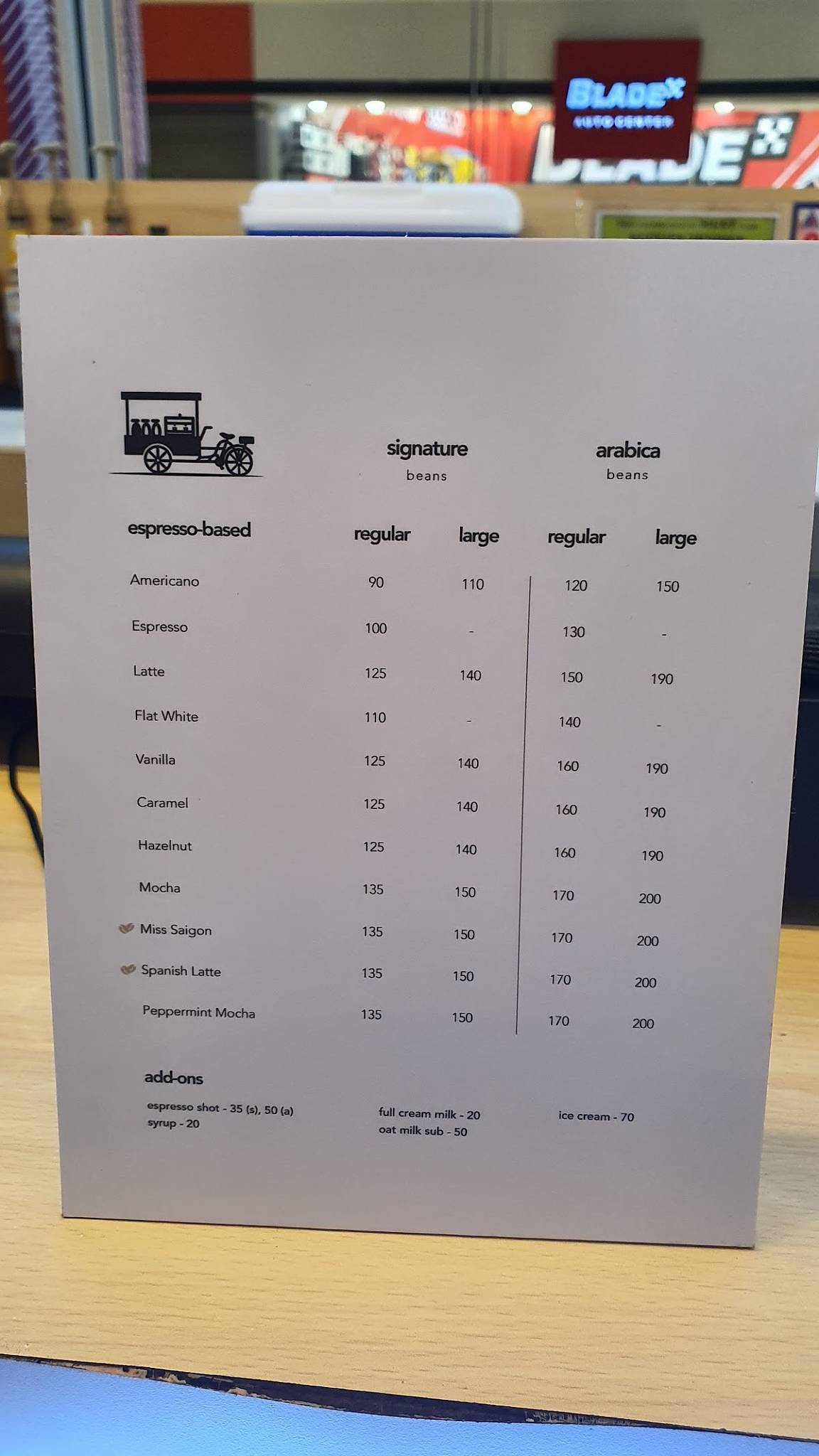 Menu at Pedal Cafe, Quezon City, 116 Eastwood Ave