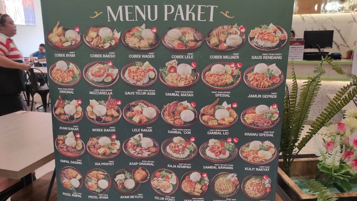 Menu at Penyetan Cok AEON MALL Deltamas restaurant, Bekasi Regency