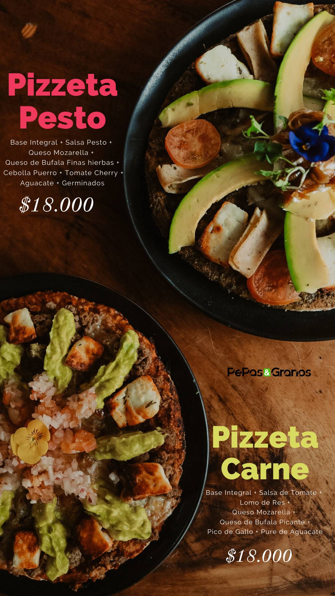 Carta de Pepas & Granos, Acacias