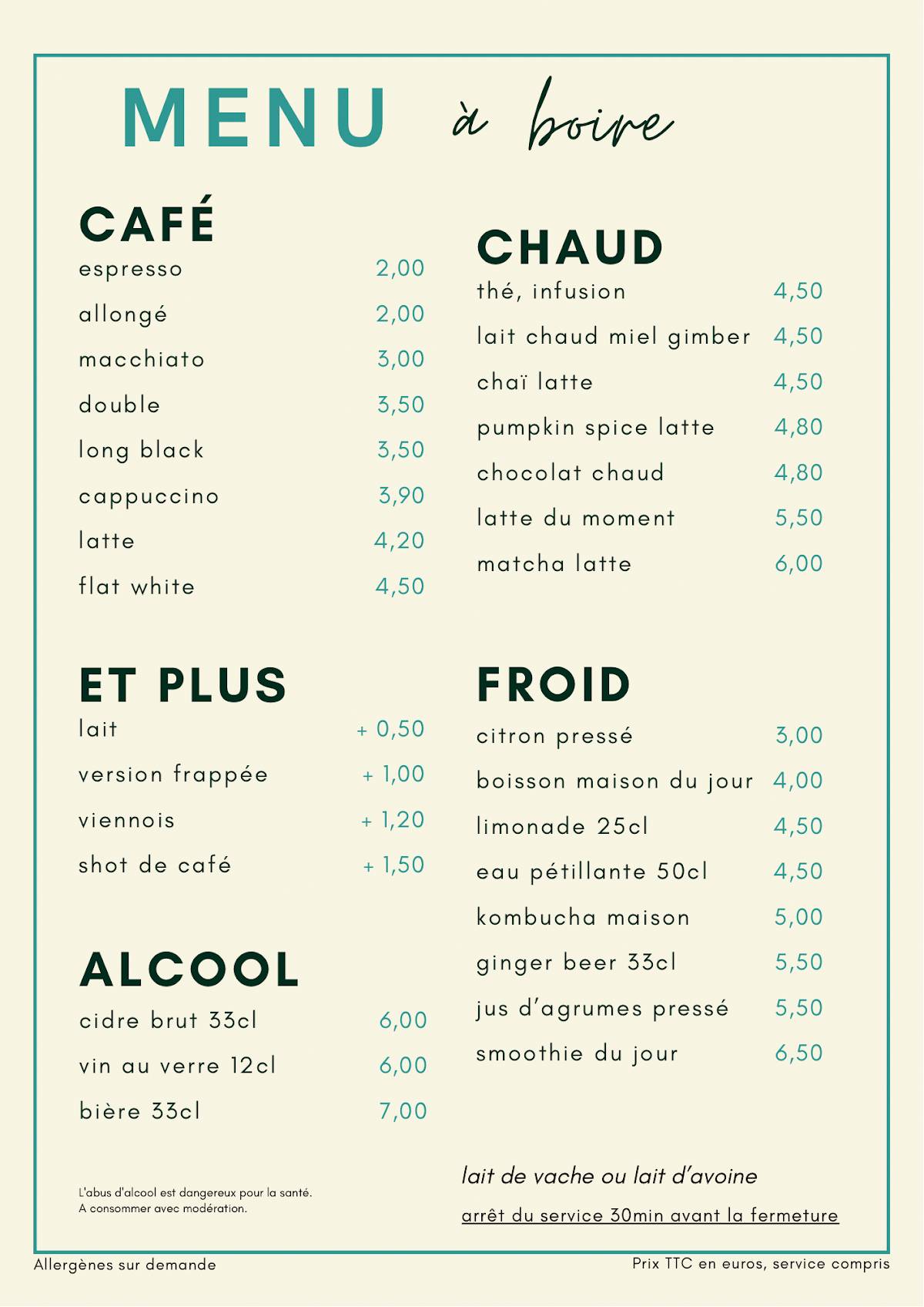 Menu at Pépée Pia restaurant, Lyon