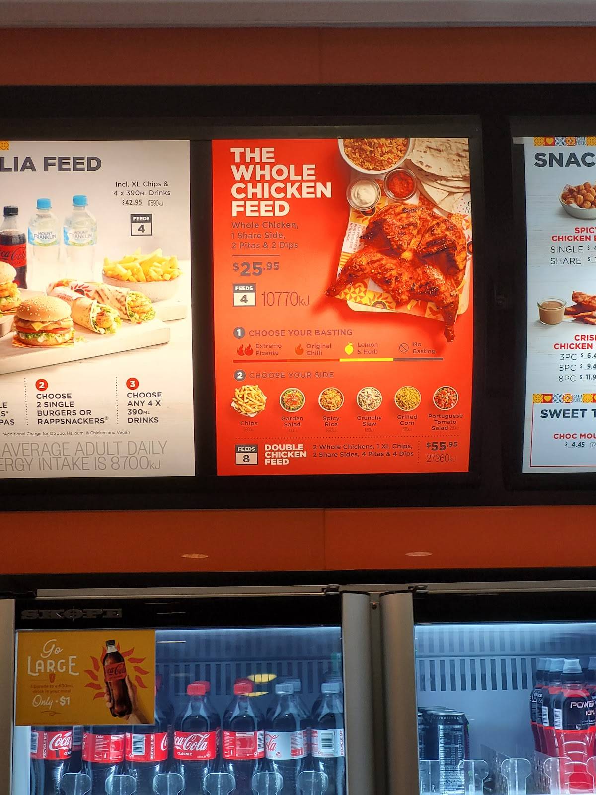 Menu at Oporto South Perth Drive Thru fast food, Victoria Park, Corner ...