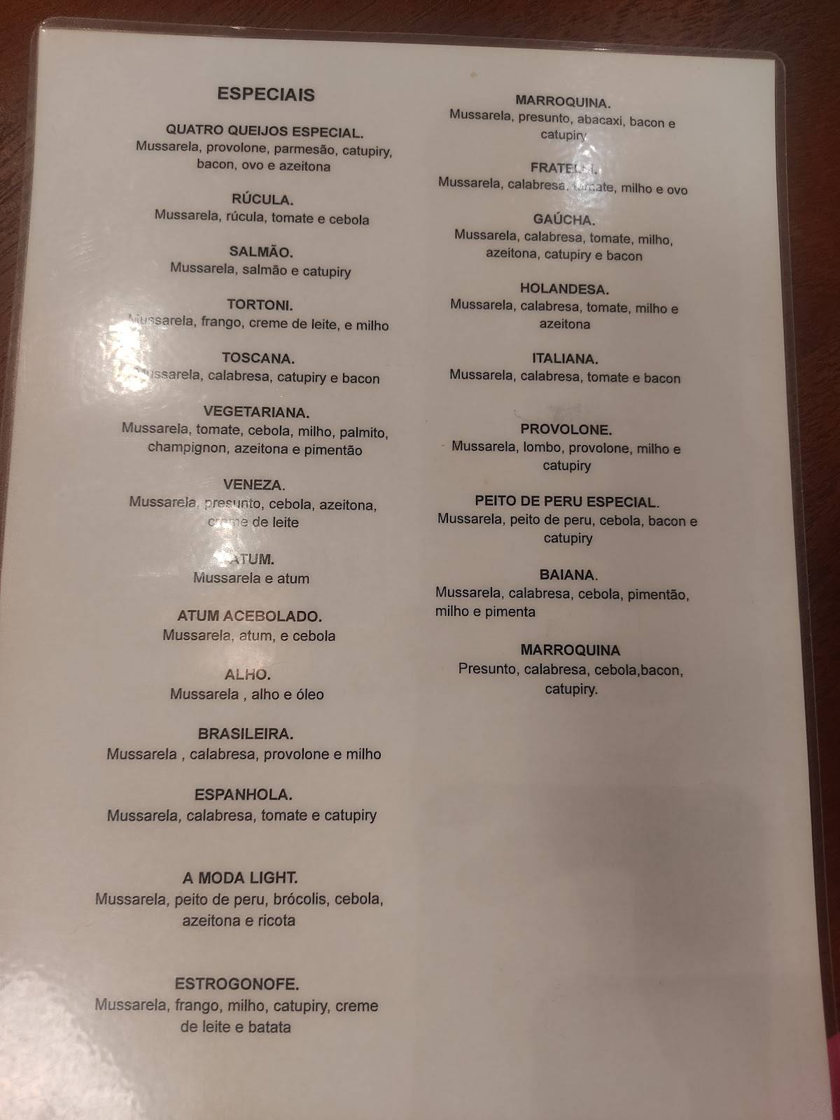 Menu em Peso & Pizza restaurante, Ribeirão Preto