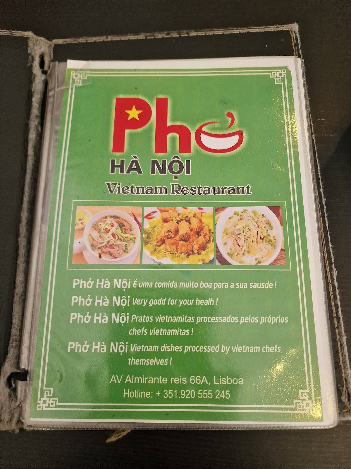 Menu em Pho Ha Noi restaurante, Lisboa