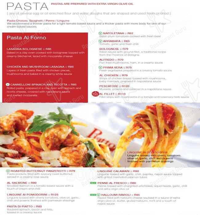 Menu at Piatto Restaurant Grill-Sandton, Sandton, Maude Street