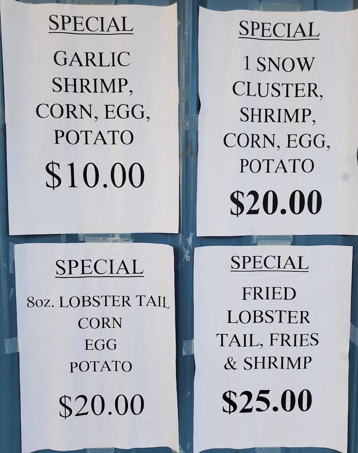 Menu at Pile 'Em Up Carryout restaurant, Tampa
