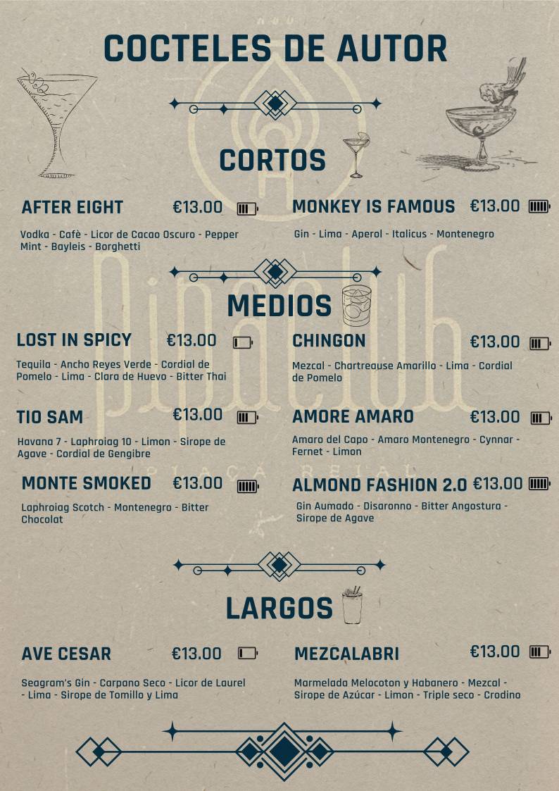 Carta de Pipa Club, Barcelona