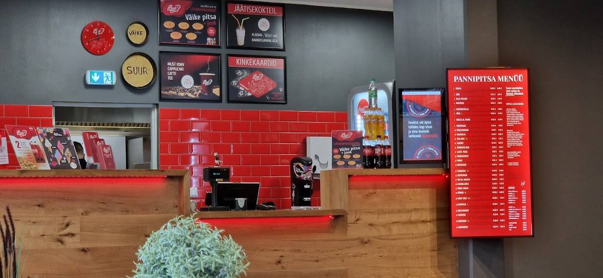 Menu at Pizzakiosk pizzeria, Jüri, Aruküla tee 29