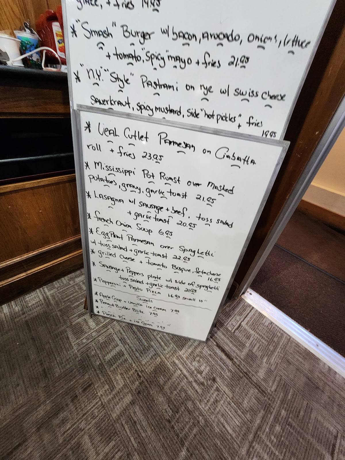 Menu at Hilltop Café pizzeria, Westerly, 23 Canal St