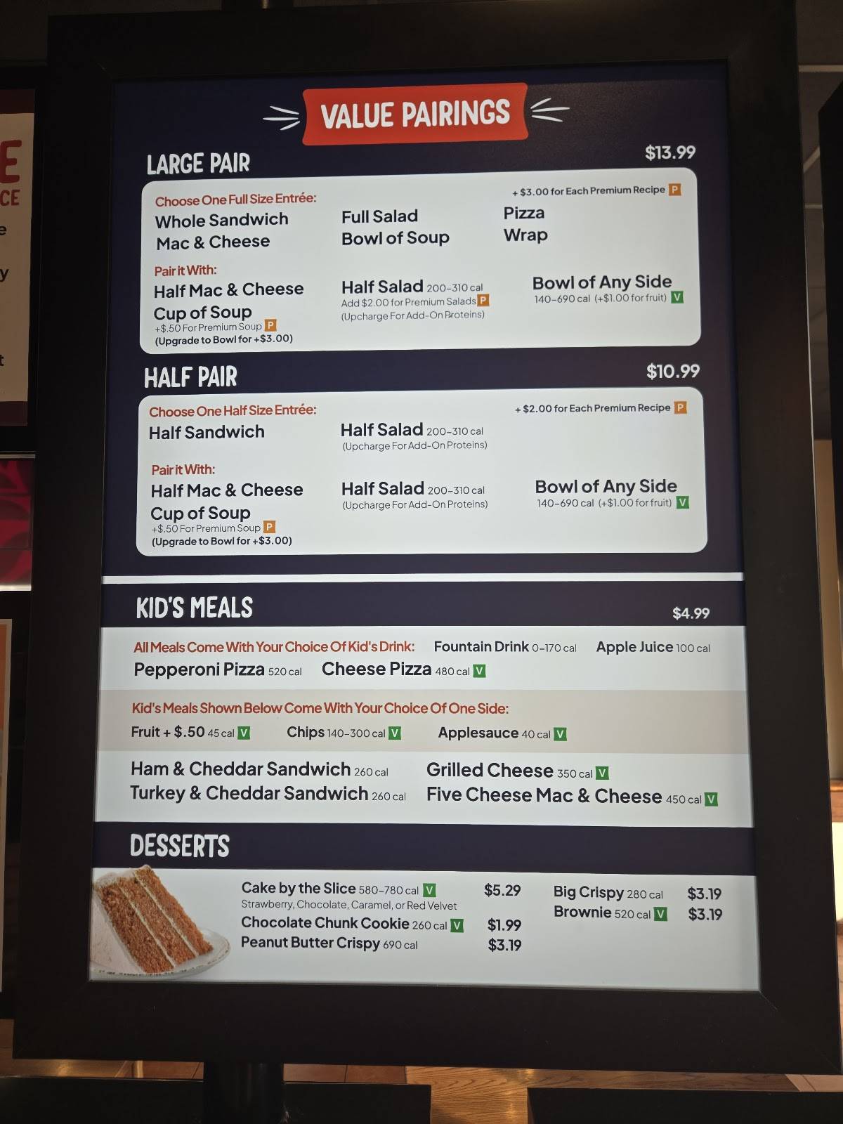 Menu at Newk's Eatery pizzeria, Birmingham, 611 Richard Arrington Jr Blvd S