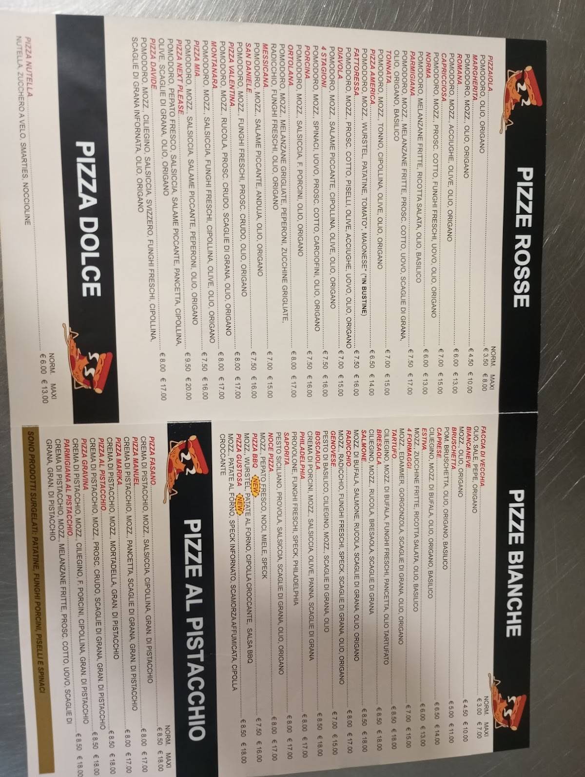 Menu da Pizzeria Next Please da Massimo, Gravina di Catania