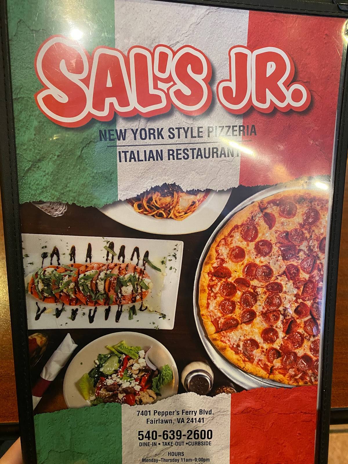 Menu at Sal's Jr. Italian Restaurant & Pizza Fairlawn, Radford