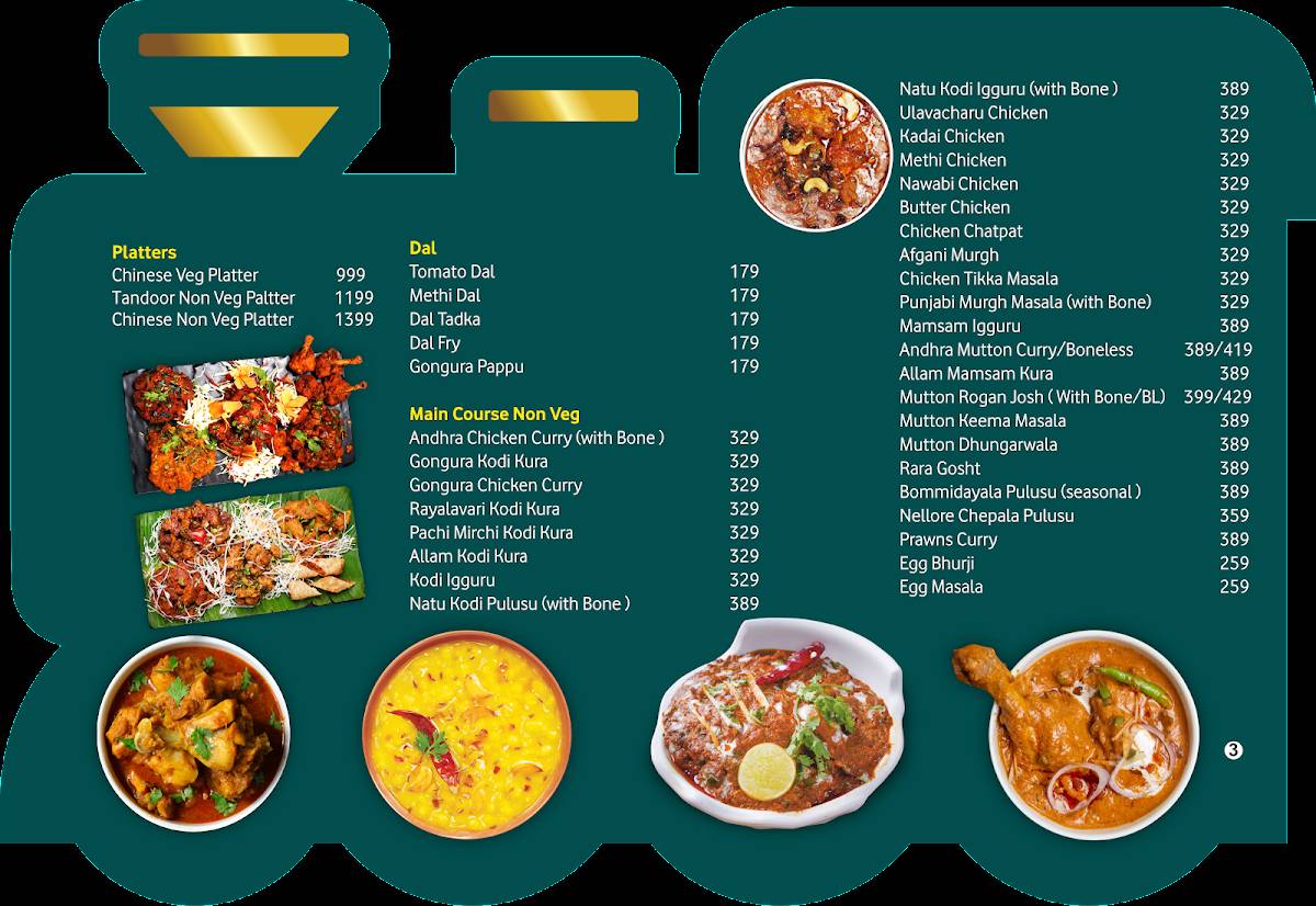 Menu at Platform 65 The Train Theme Restaurant - Vijayawada, Vijayawada
