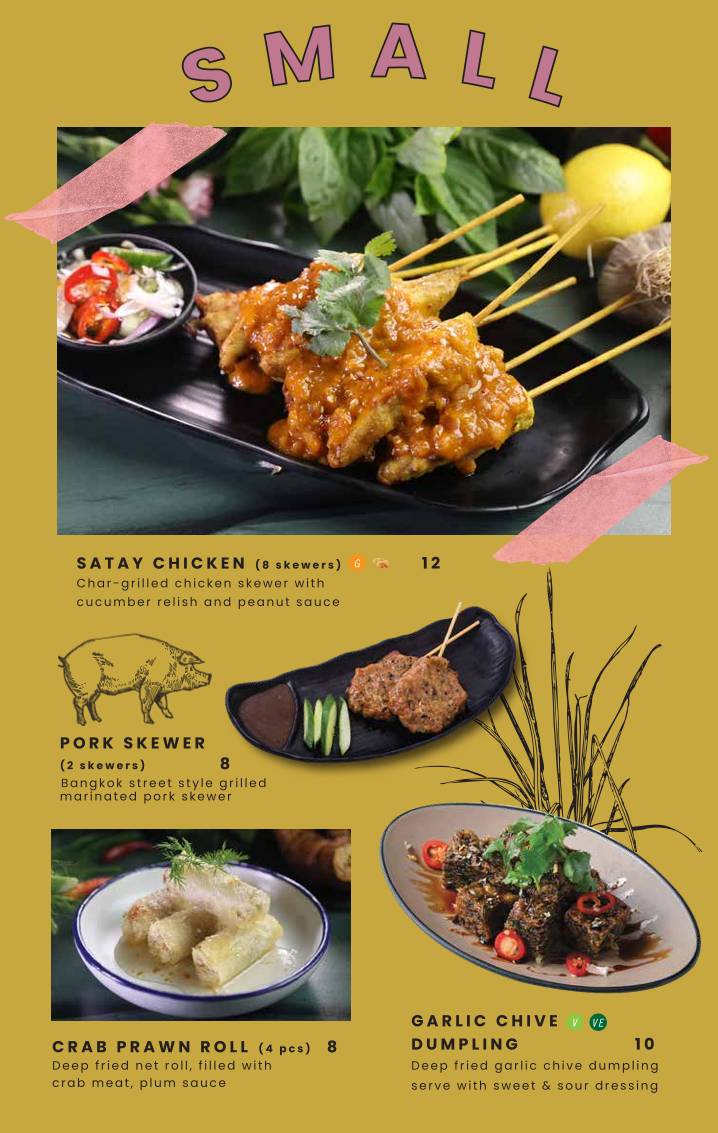 Menu at Pochana Brisbane restaurant, Brisbane City