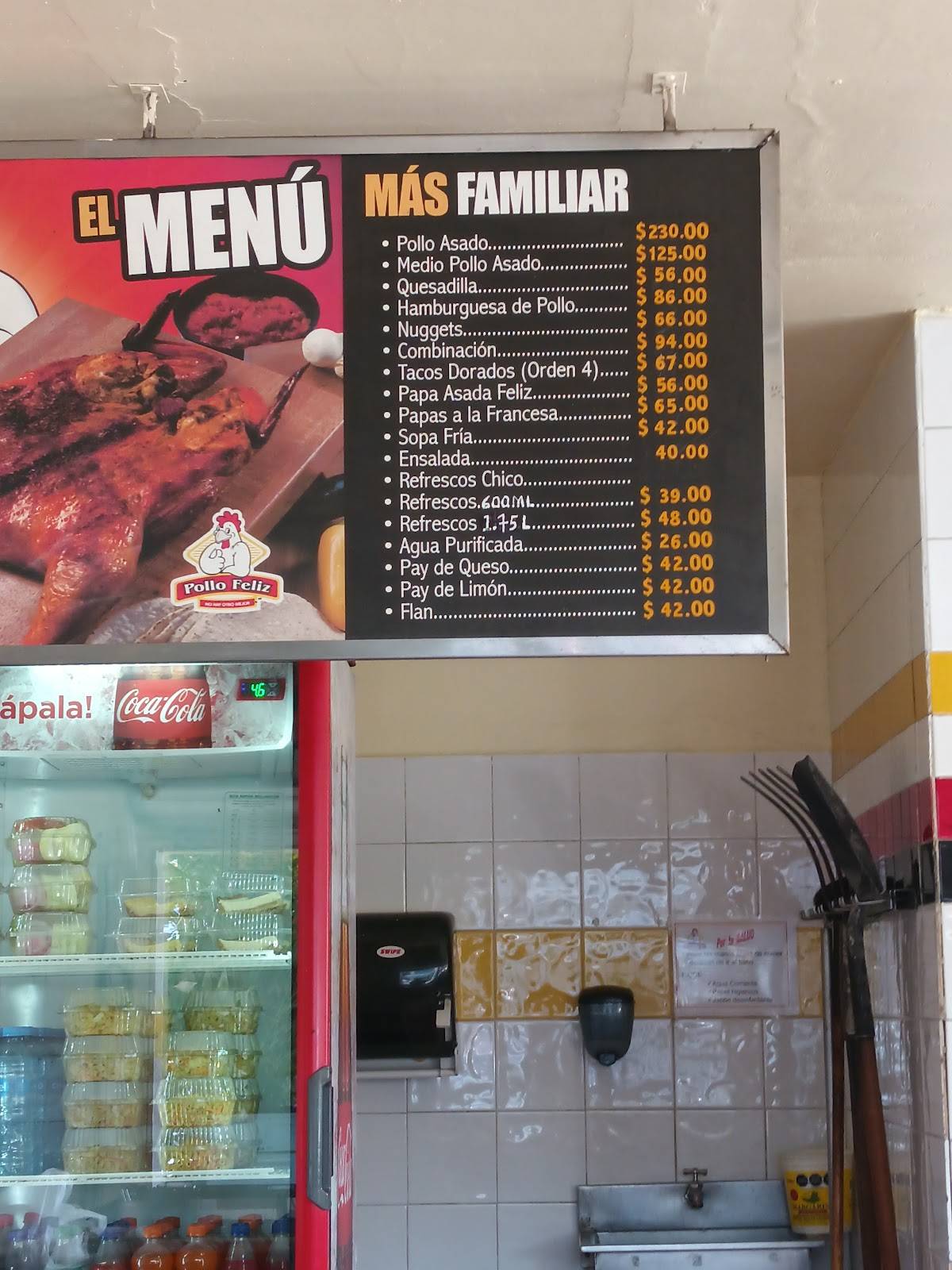 Carta del restaurante Pollo Feliz Express, Nuevo Laredo