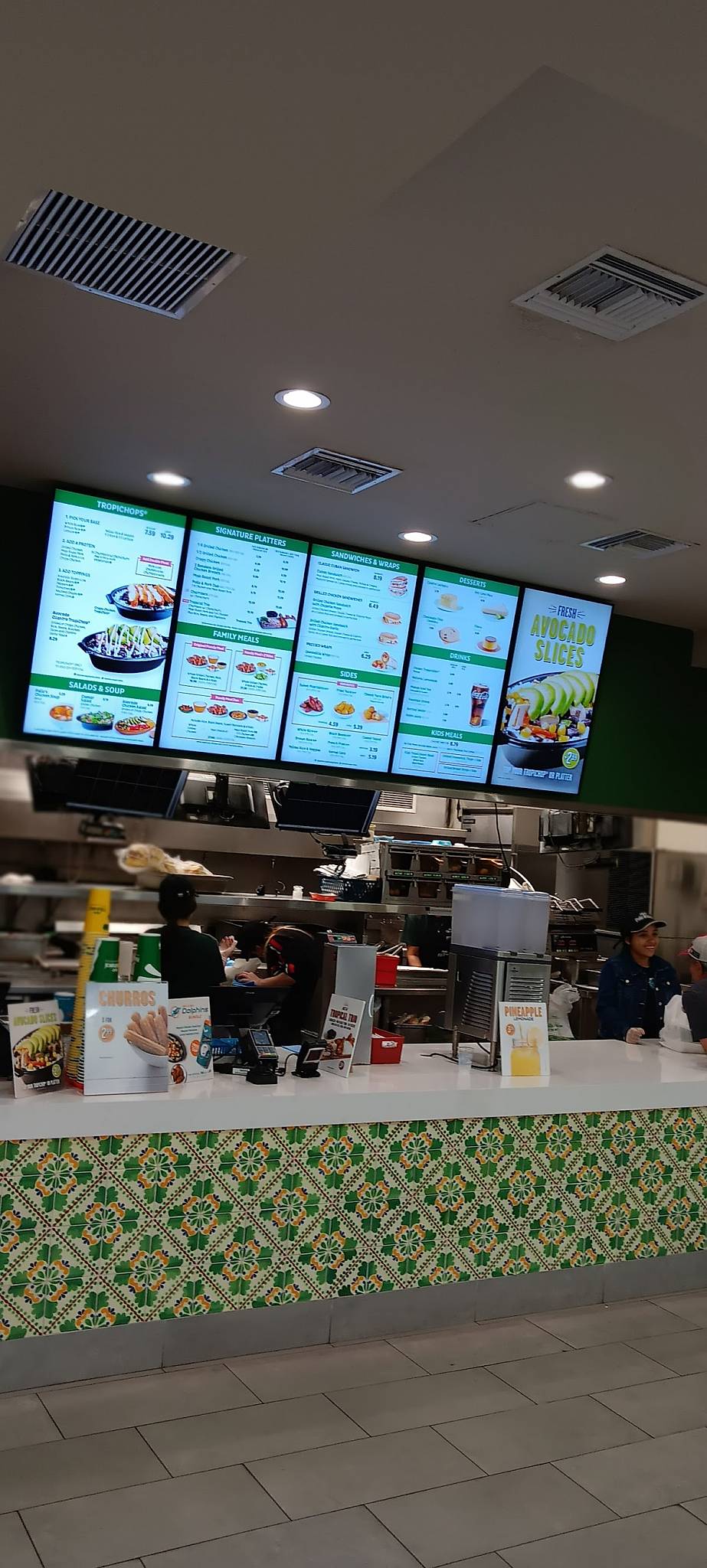 Menu at Pollo Tropical fast food, Tamiami, SW 8th St