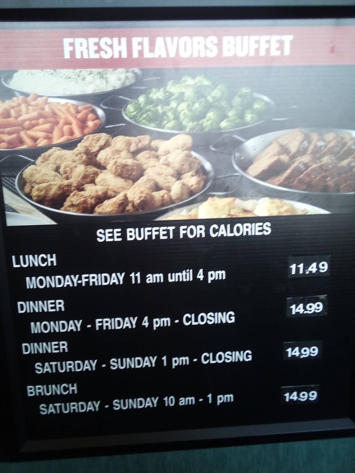 Menu at Ponderosa steakhouse, Ludington, US-10
