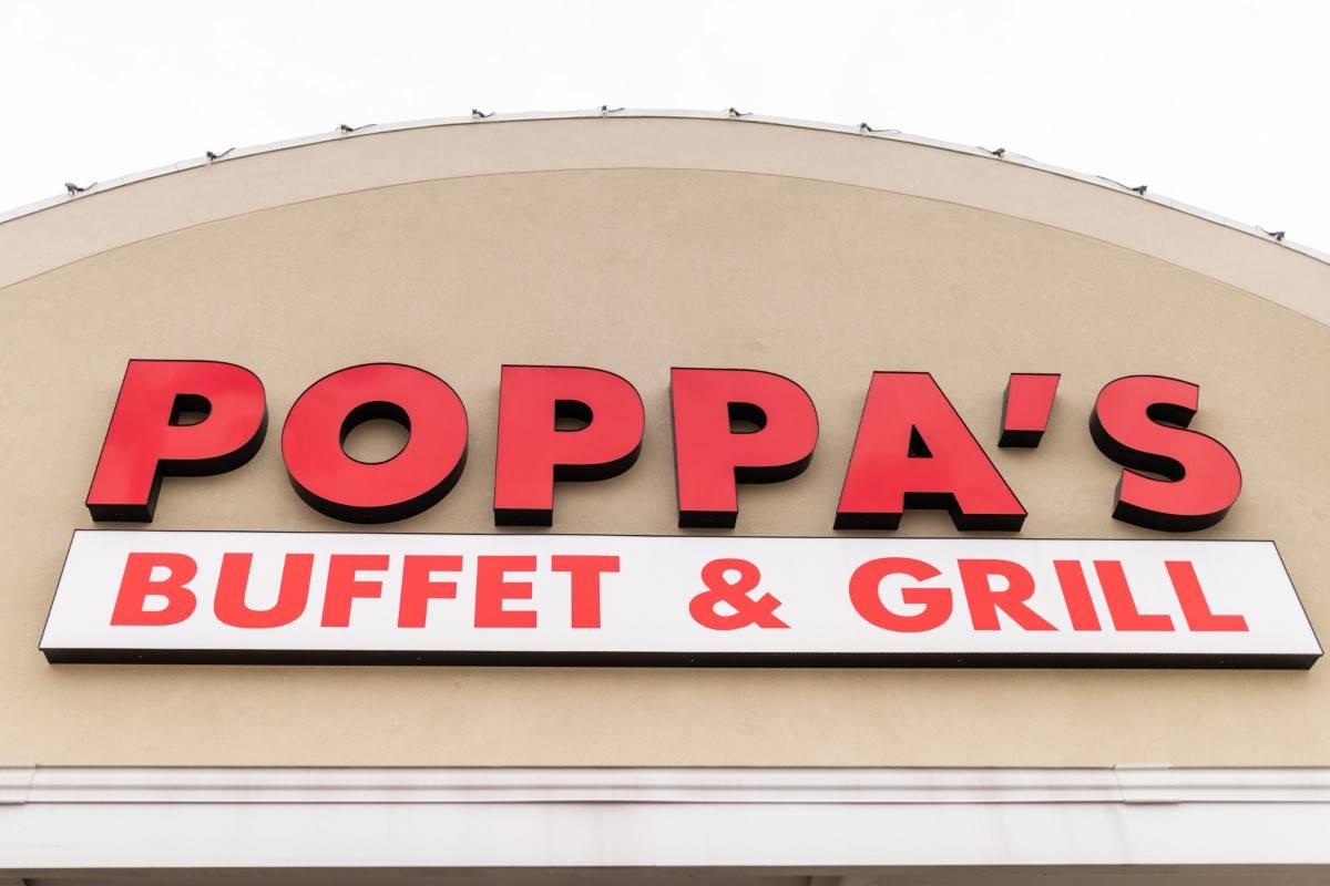 Menu at Poppa's Buffet & Grill restaurant, Brookhaven