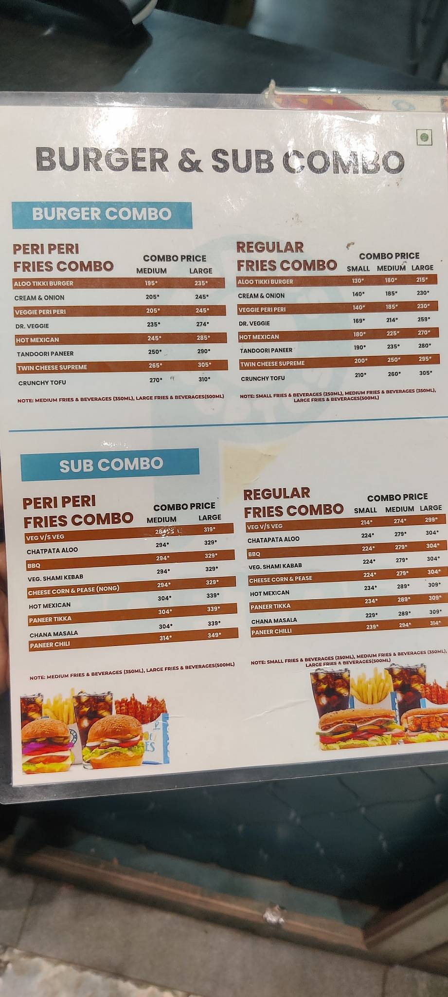 Menu at Poptos, Anand, at Gallops Food Plaza
