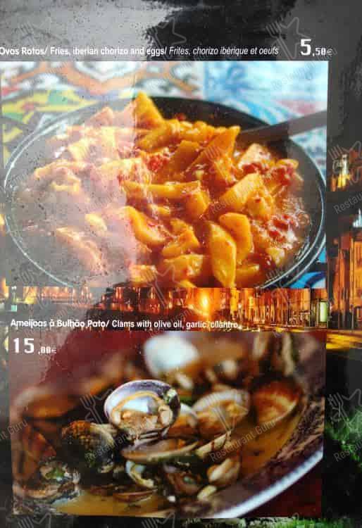 Menu em Sancho Panza...no Cais de Gaia pub & Bar, Vila Nova de Gaia