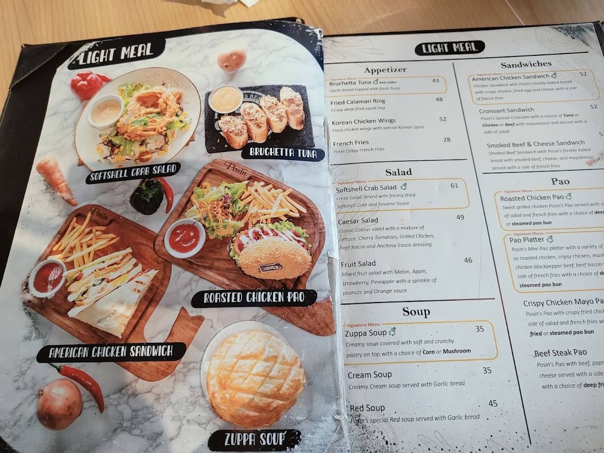 Menu at Posin Bakery & Cafe, Semarang, Jl. Menteri Supeno No.6
