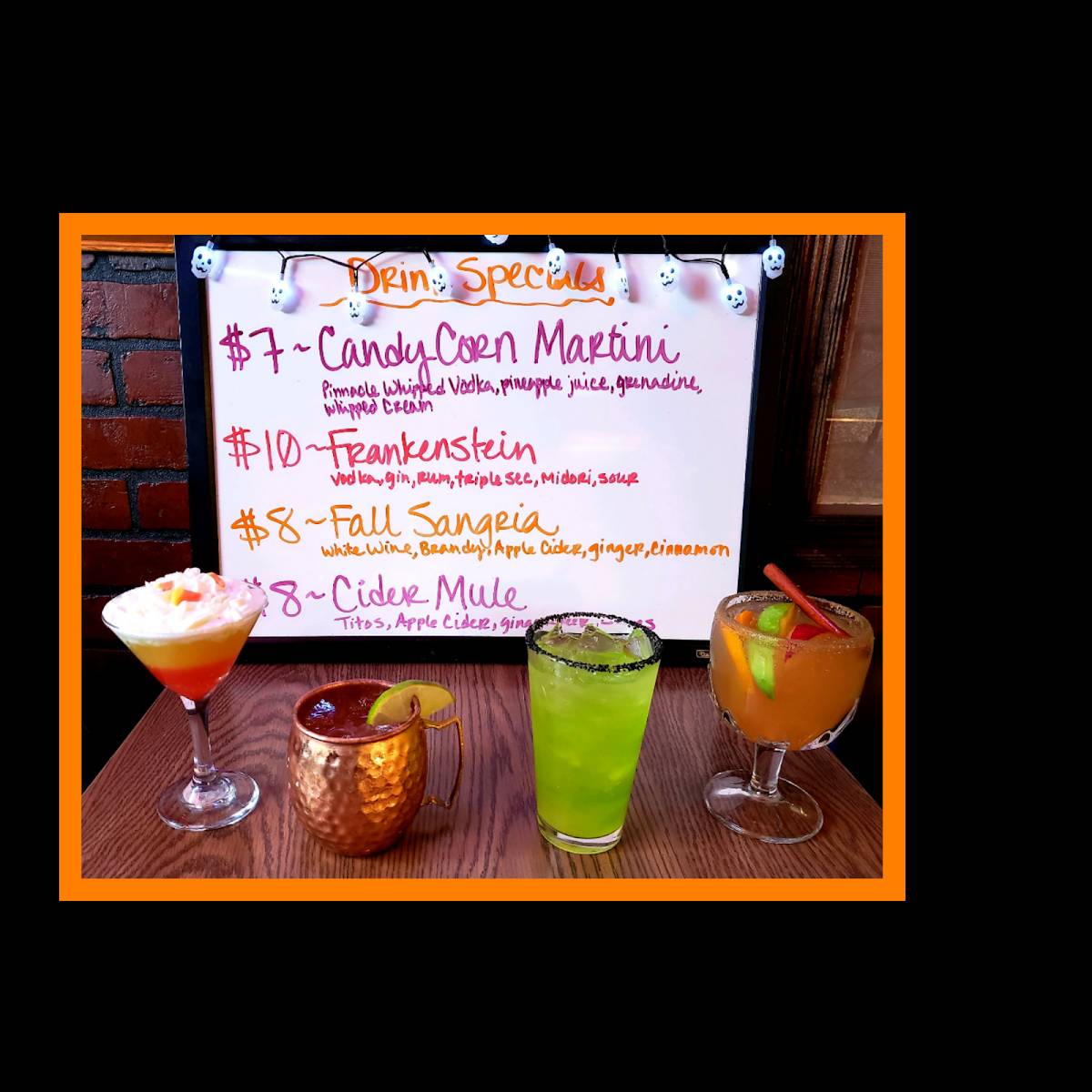 Menu at Acorn Saloon & Feeding Station pub & bar, Colville