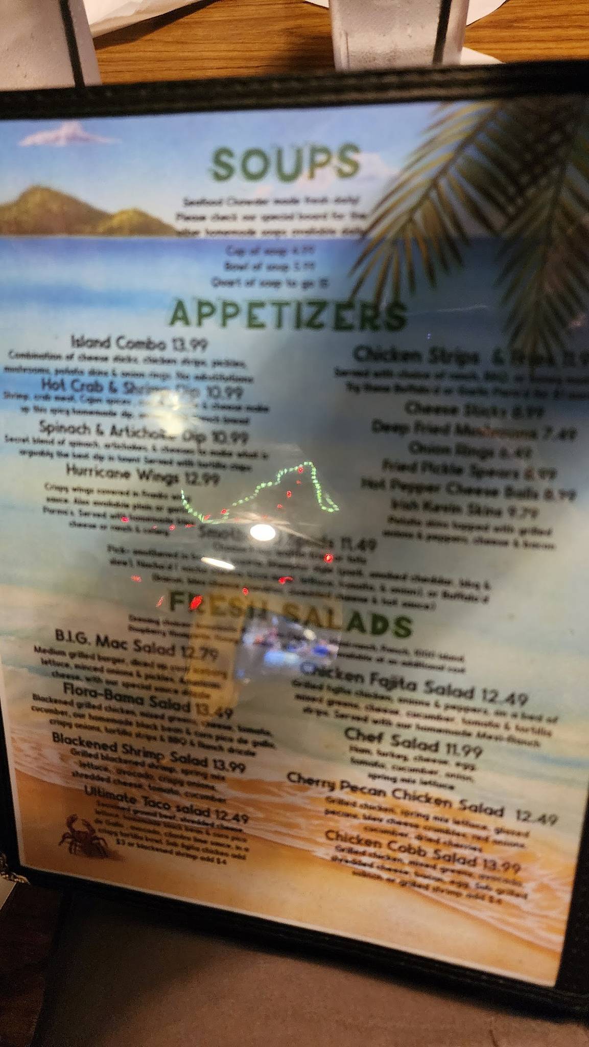 Menu at Bone Island Grille pub & bar, Jackson