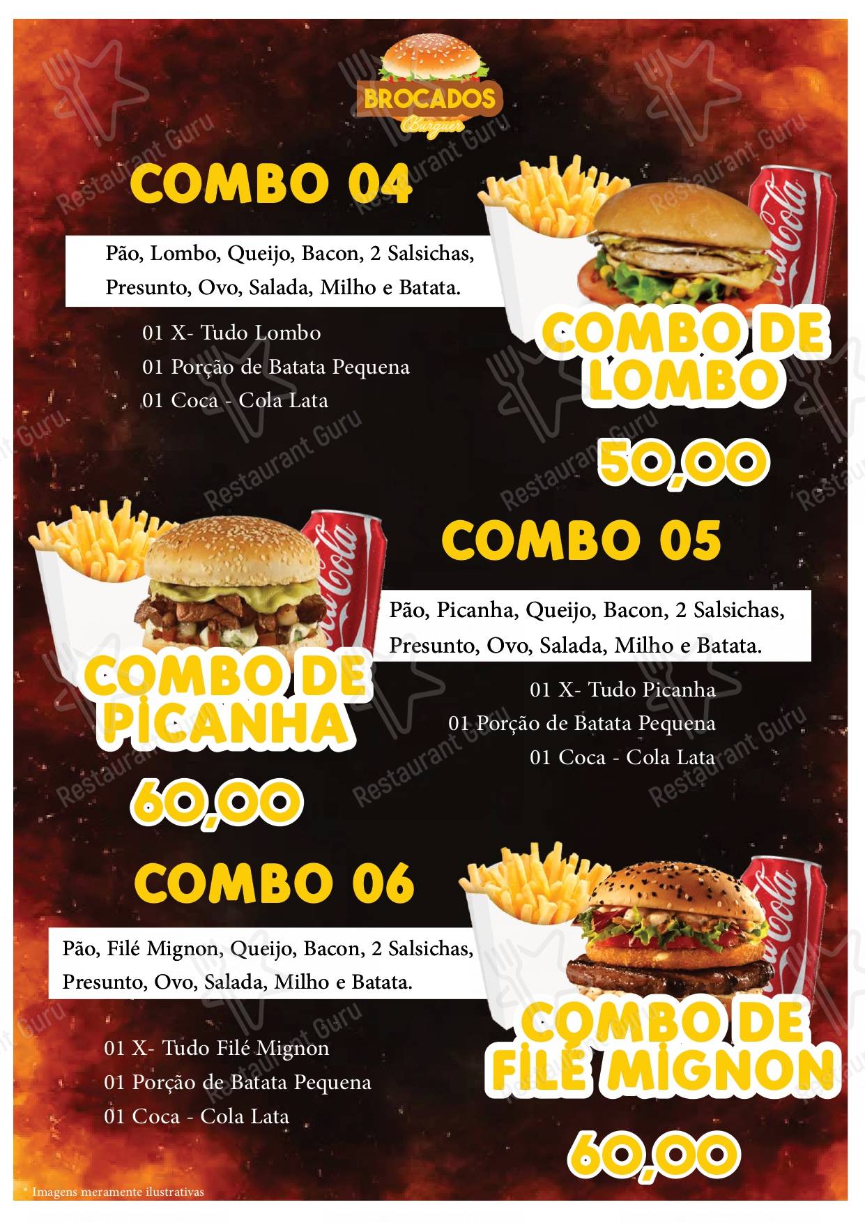 Menu em Brocados Burguer Hambúrgueria pub & Bar, São Luís de Montes Belos