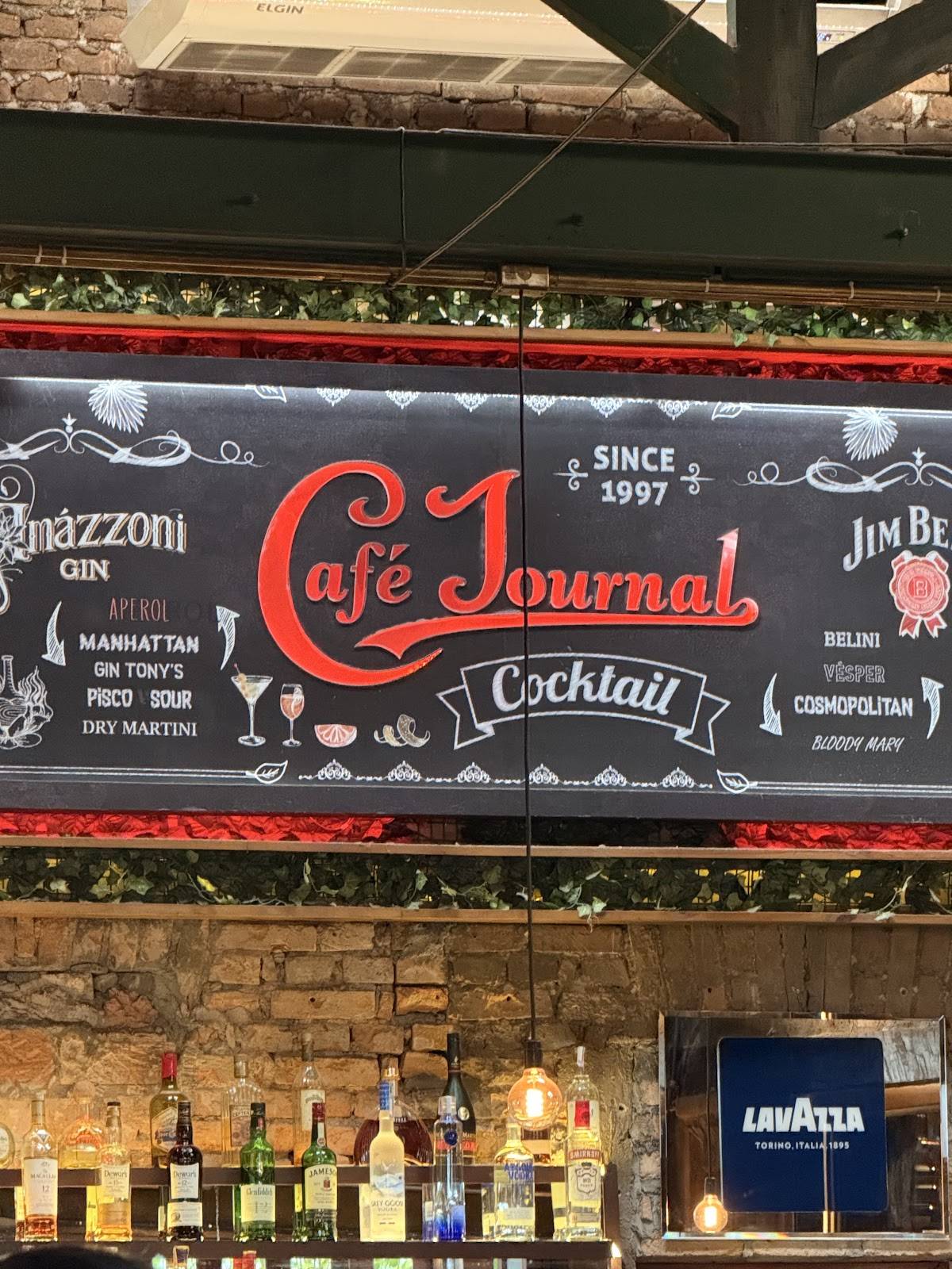 Menu em Café Journal, São Paulo, Alameda dos Anapurus