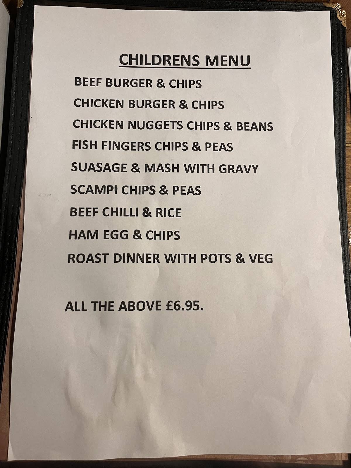 Menu at Castle Inn Framlingham pub & bar, Framlingham