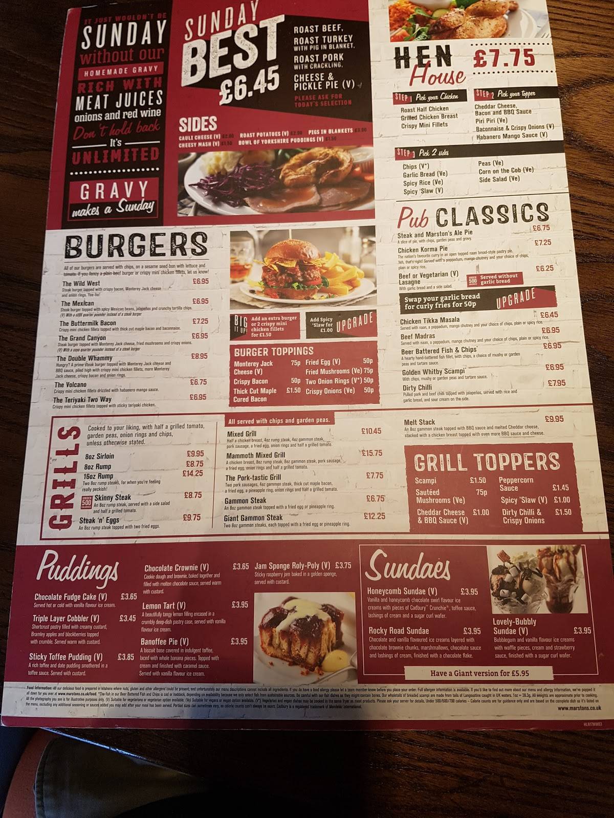 Menu at Cobblers Hall pub & bar, Newton Aycliffe, Carer's Way