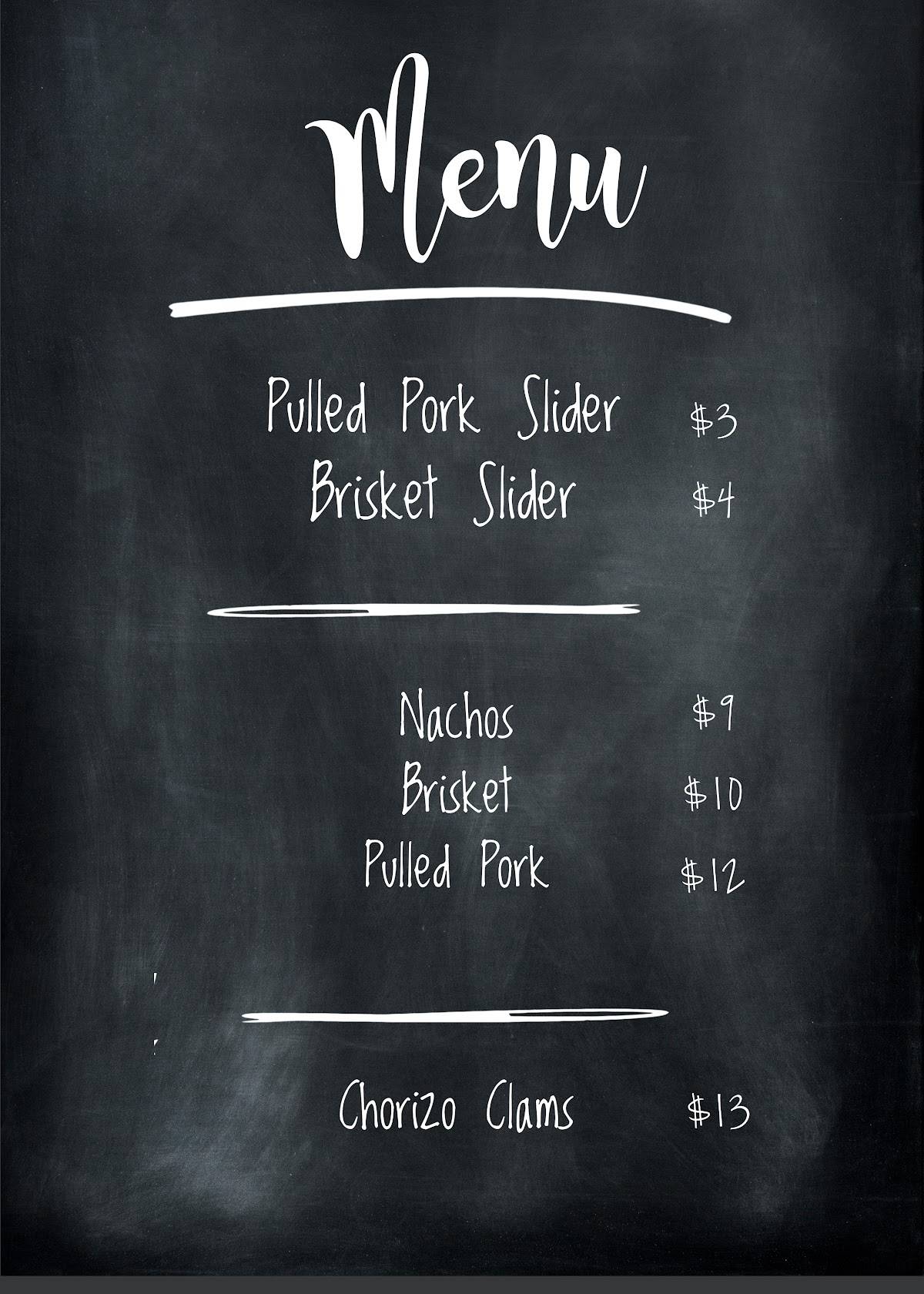 Carta del pub y bar Da Taste by Ohana Q, Kailua