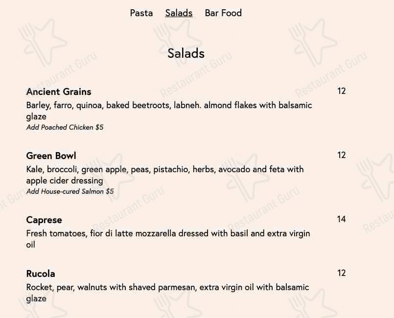Menu at The Exchange Hotel Balmain pub & bar, Balmain, 94 Beattie St