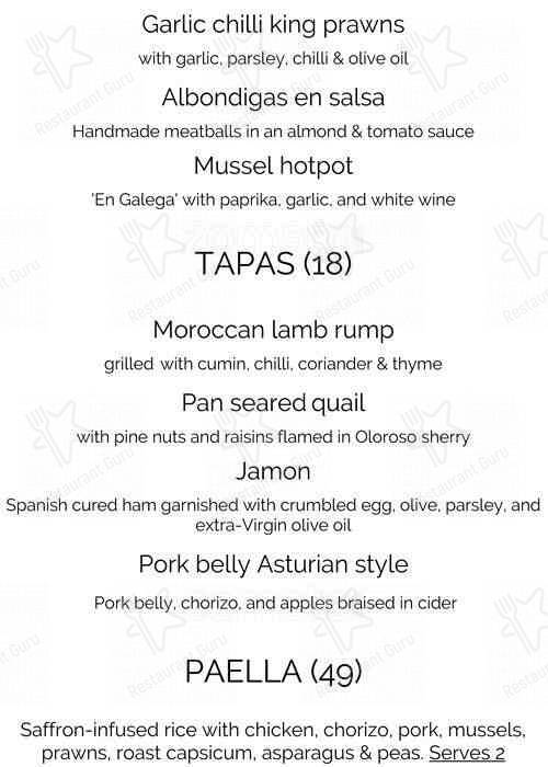 Menu at Gusto Italian Bistro pub & bar, Ettalong Beach