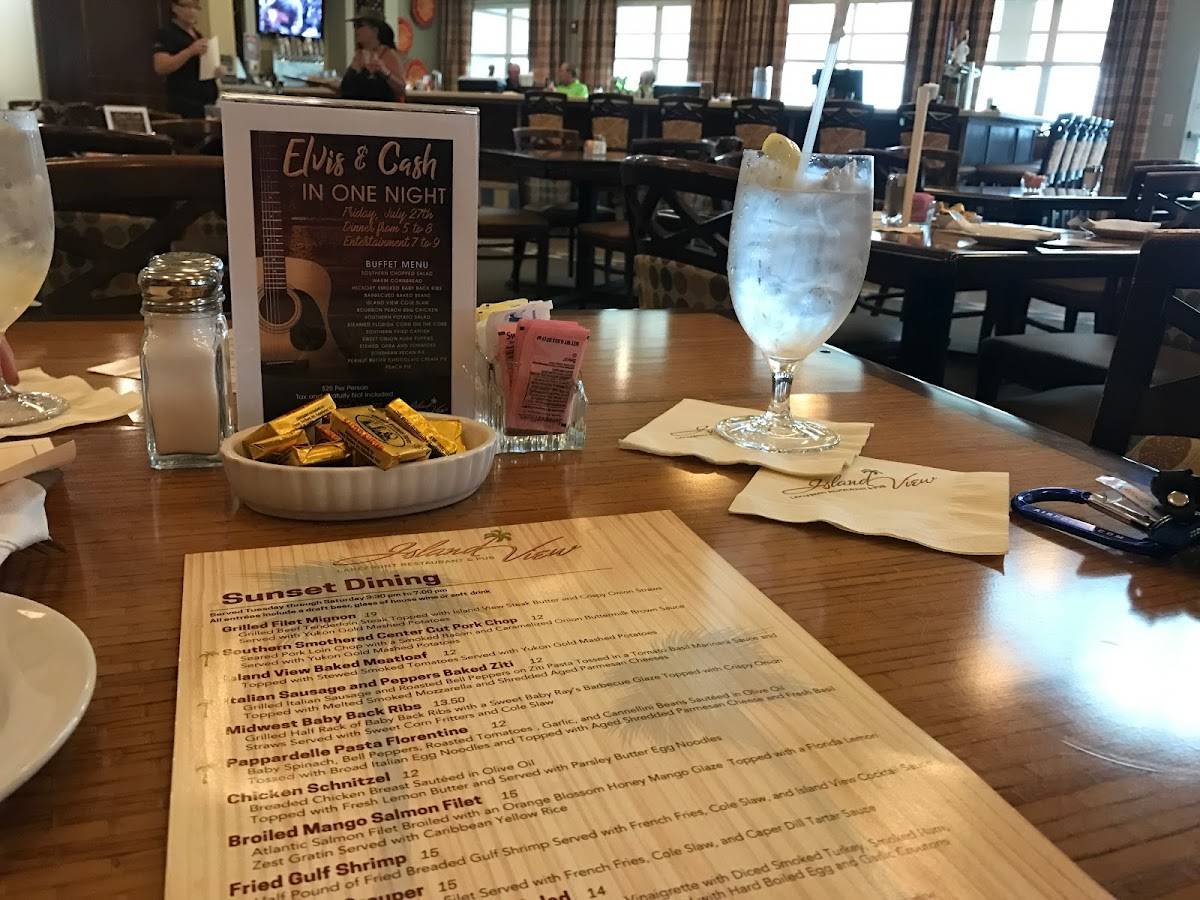 Menu at Island View Restaurant, Sebring