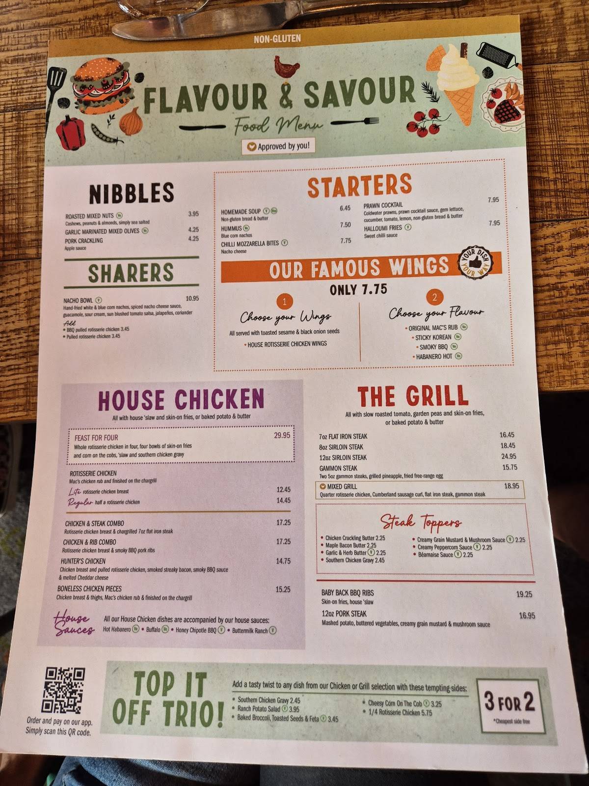 Menu at Kings Reach pub & bar, Biggleswade