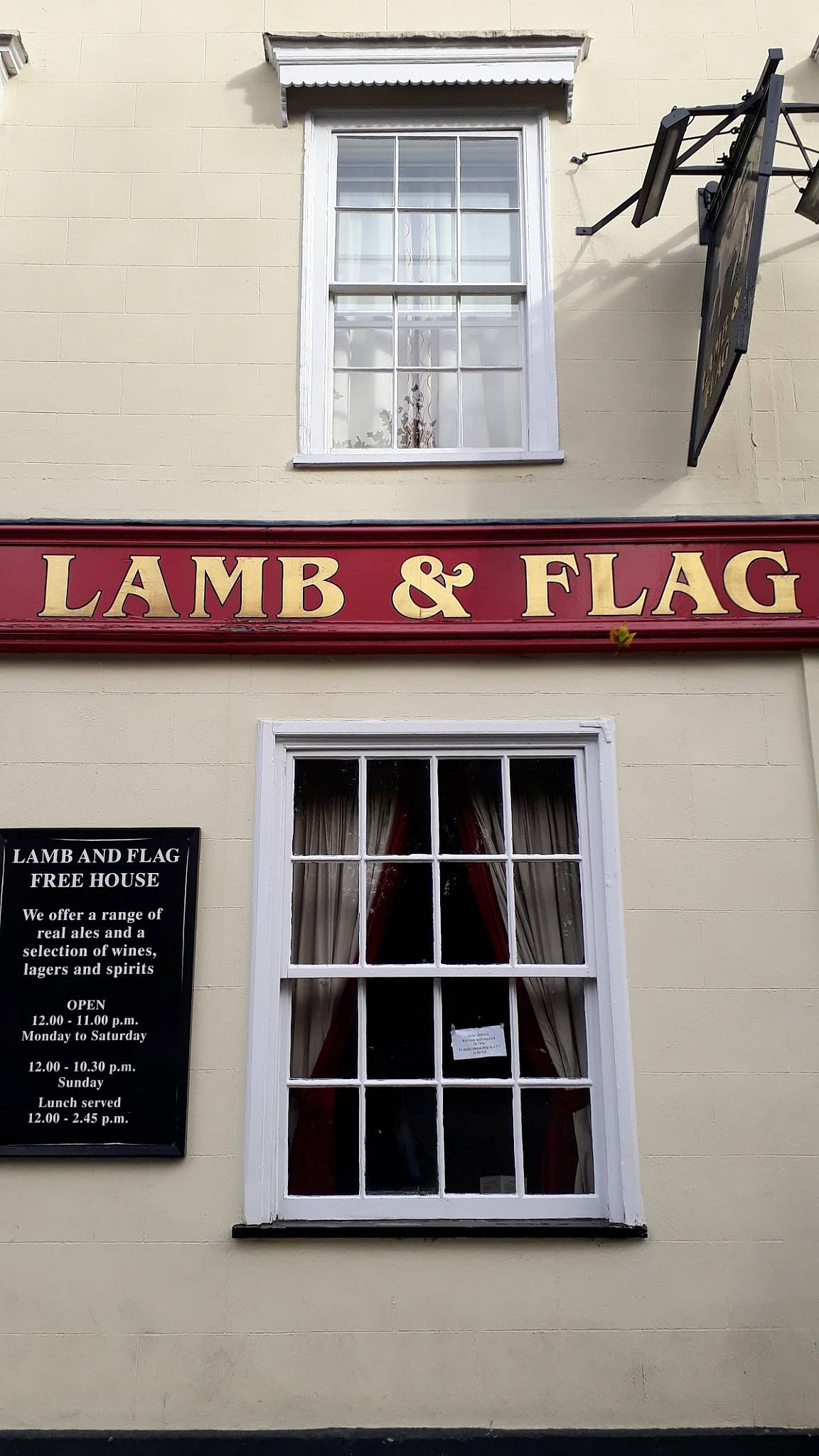 Menu at Lamb and Flag pub & bar, Oxford
