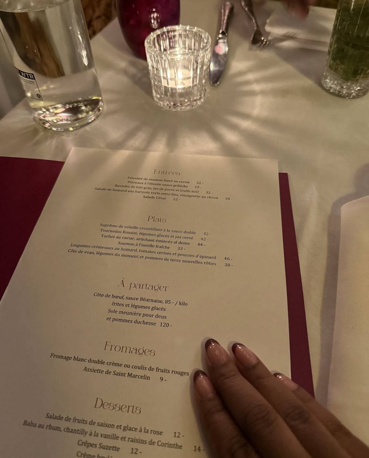 Menu au Le Passage · Lyon pub et bar, Lyon