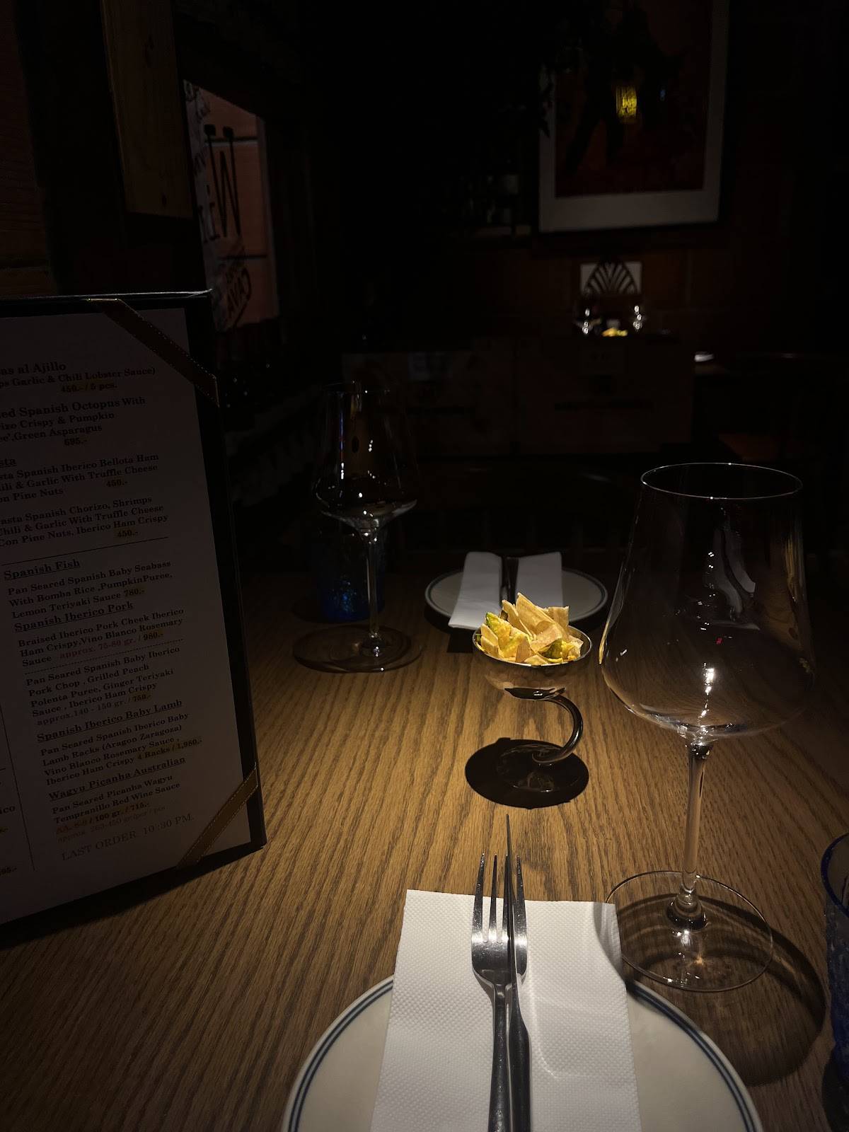 Menu at PaLeTa: Iberico, Wine, Bar, Bangkok