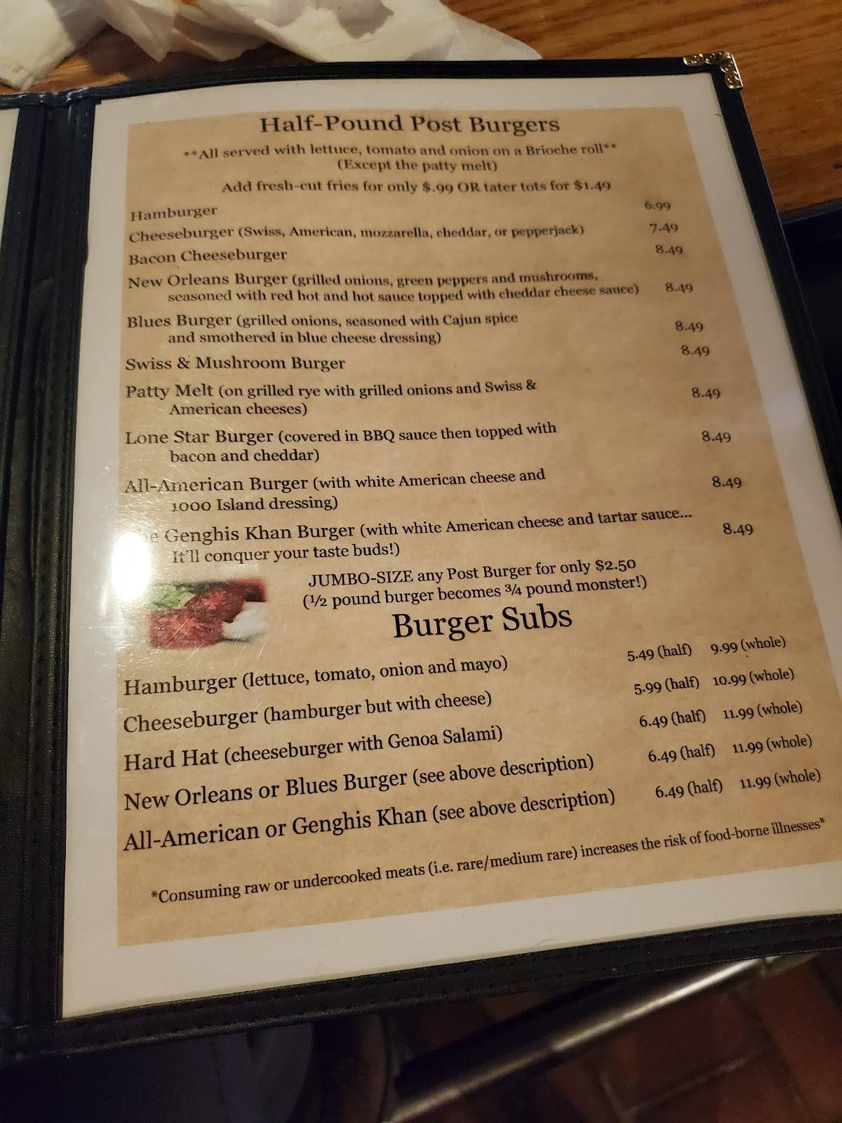 Menu at Sip-N-Post pub & bar, North Royalton