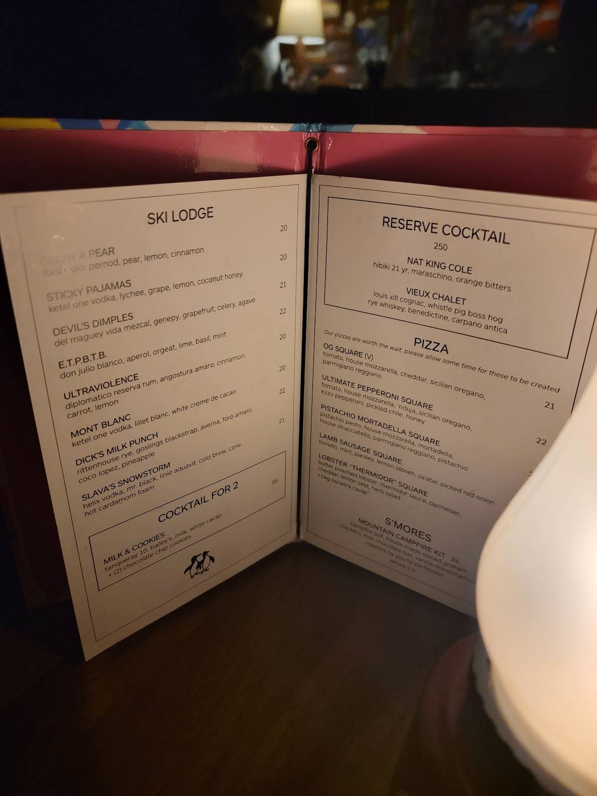 Menu at Superfrico pub & bar, Las Vegas