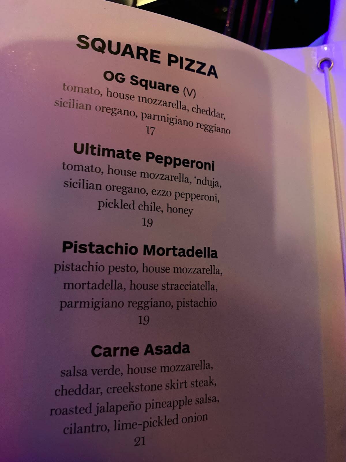 Menu at Superfrico pub & bar, Las Vegas